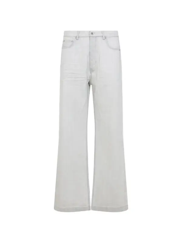 Rick Owens Geth" Wide Leg Jeans - White
