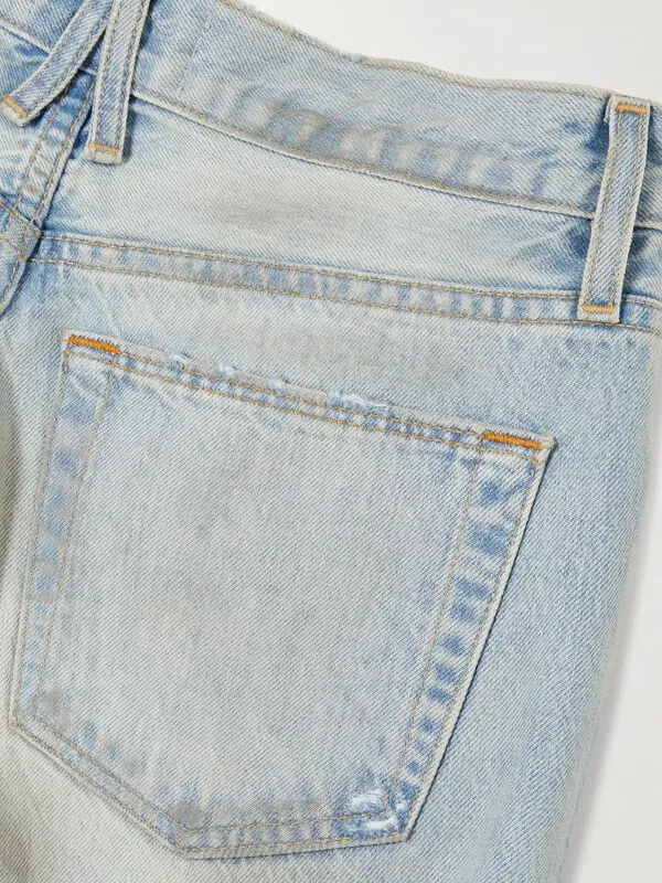 SLVRLAKE Mica Relaxed Low-rise Wide-leg Jeans - Blue