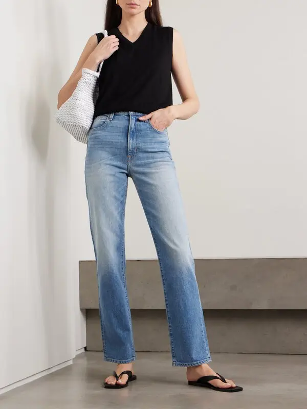 SLVRLAKE London High-rise Straight-leg Jeans - Blue