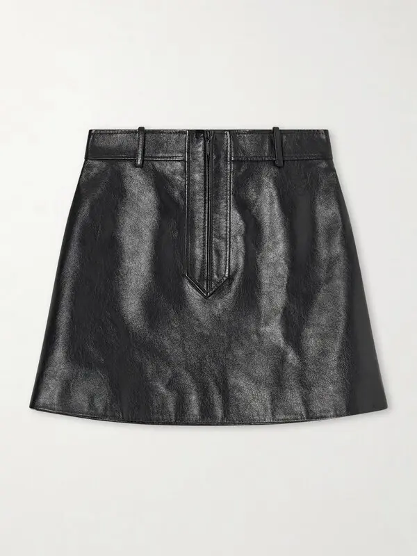 Gucci Leather Mini Skirt - Black