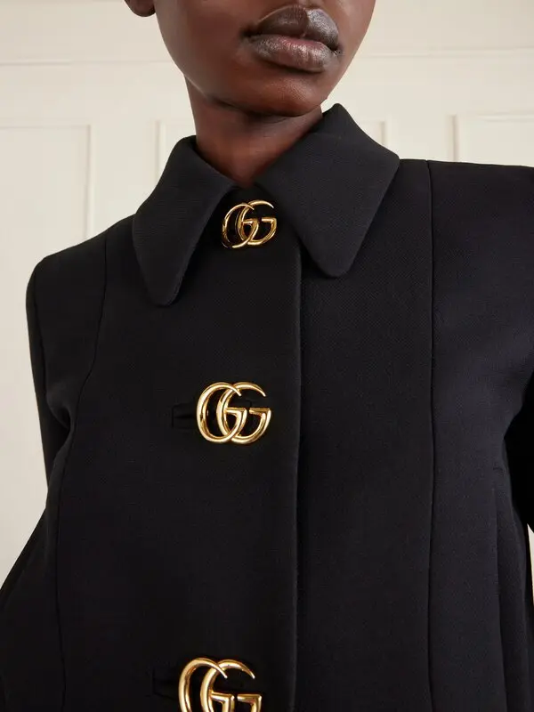 Gucci Cropped Wool-crepe Jacket
