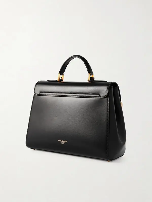 Dolce & Gabbana Marlene Leather Shoulder Bag - Black