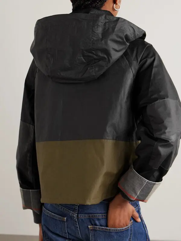 Barbour Liza Hooded Waxed-cotton Jacket - Black