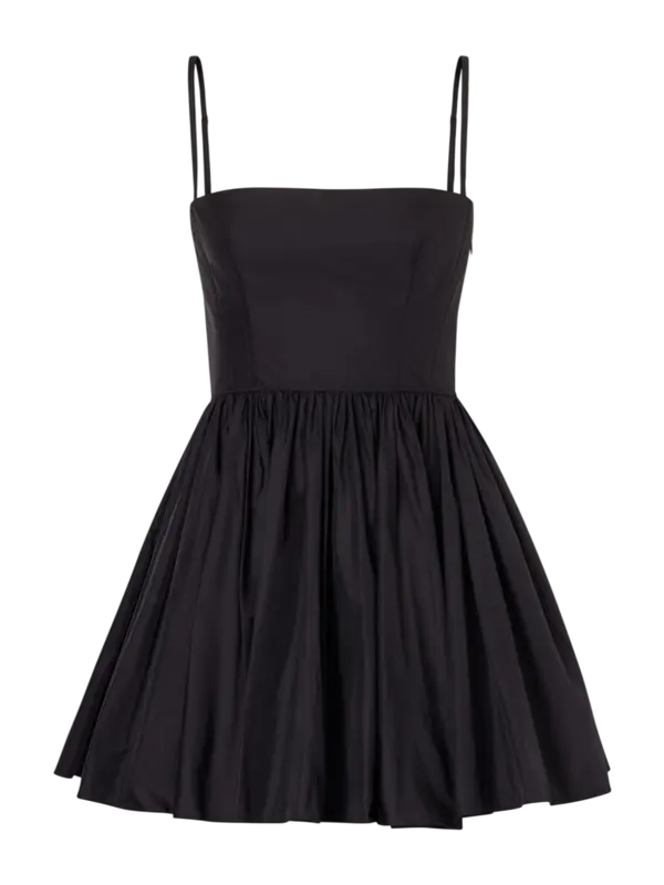 Alaïa Taffeta Bustier Mini Dress - Black