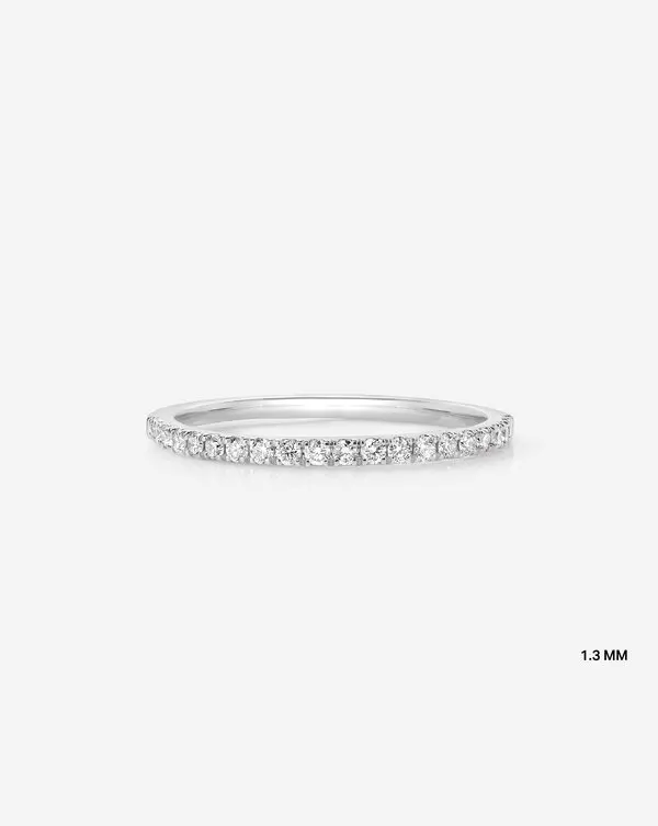 Ring Concierge Perfect Pavé Diamond Ring | Platinum Platinum / 1.3 Mm - One-color