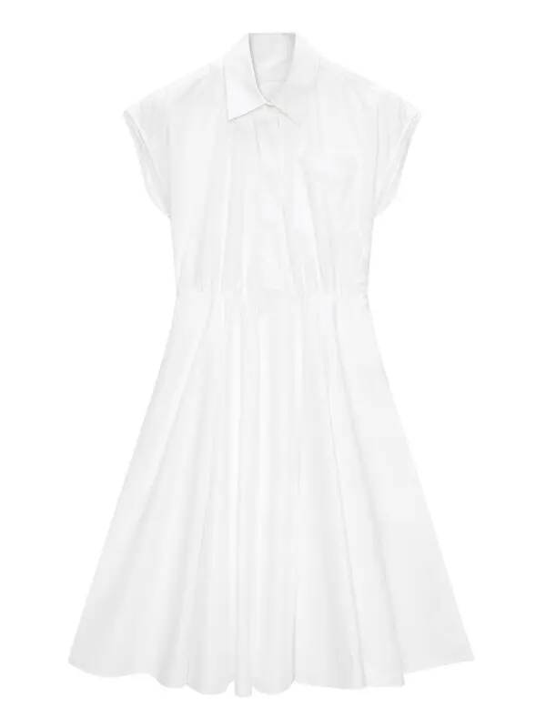 MSGM Midi Shirt Dress With Pocket