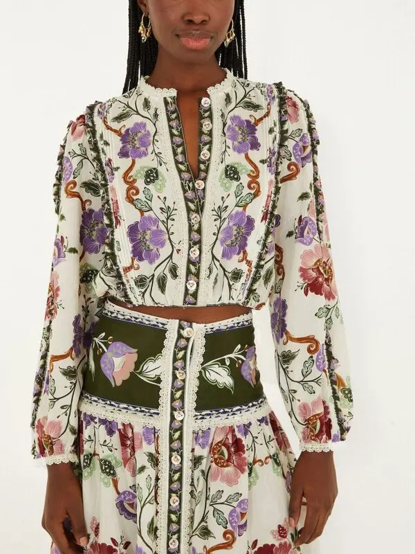 Farm Rio Floral Rococo Shirt - Multi