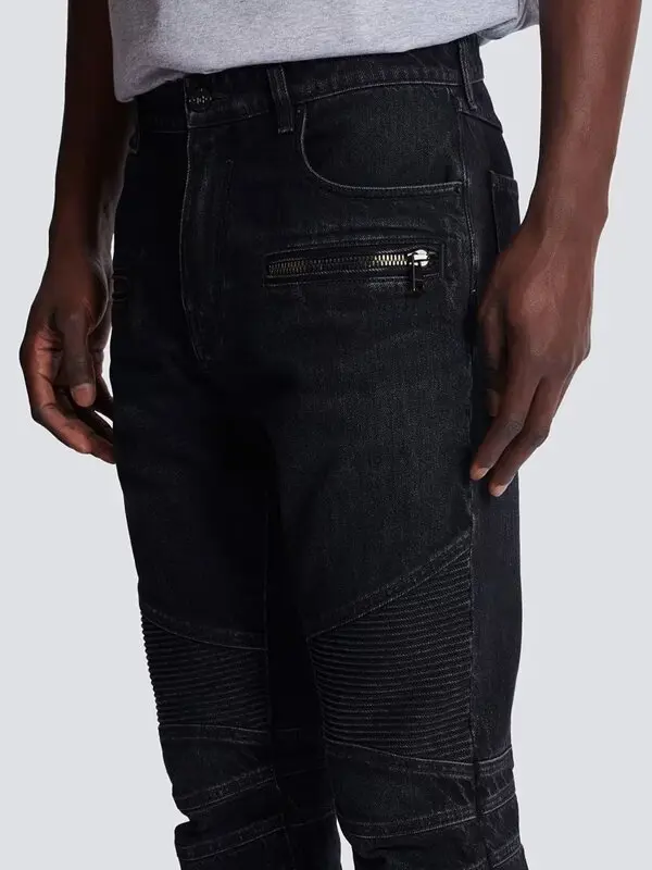 Balmain Cotton Jeans - Black
