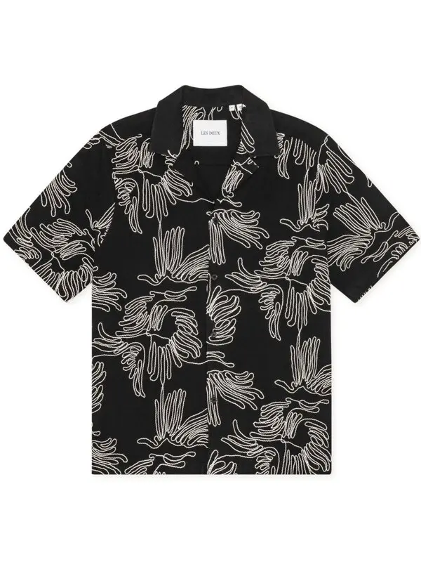LES DEUX Liam Aoe Flower Shirt