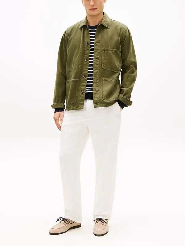 Tommy Hilfiger Workwear Style Jacket With Flag