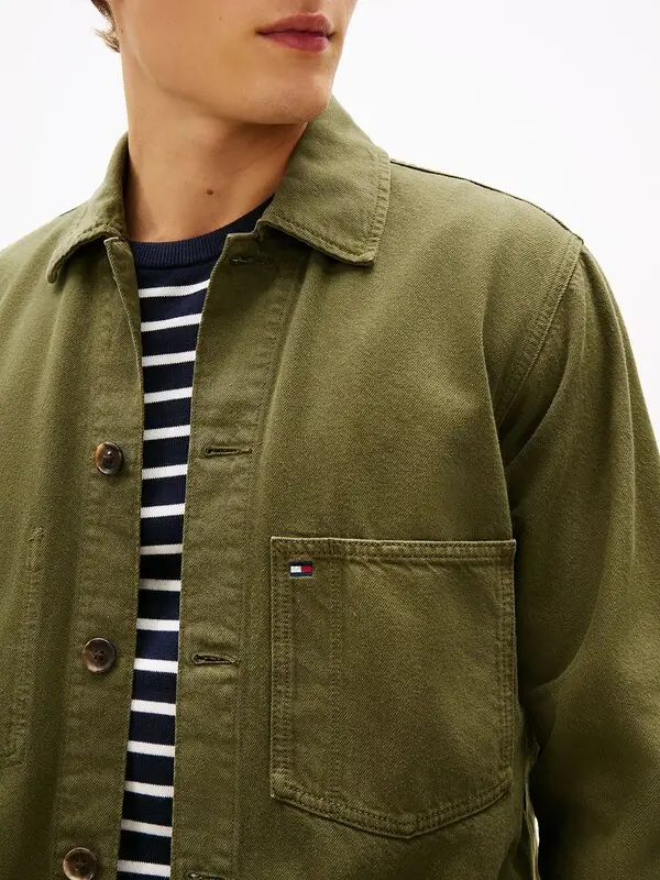 Tommy Hilfiger Workwear Style Jacket With Flag