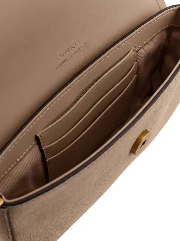 Pinko Saddle Flat Shoulder Bag