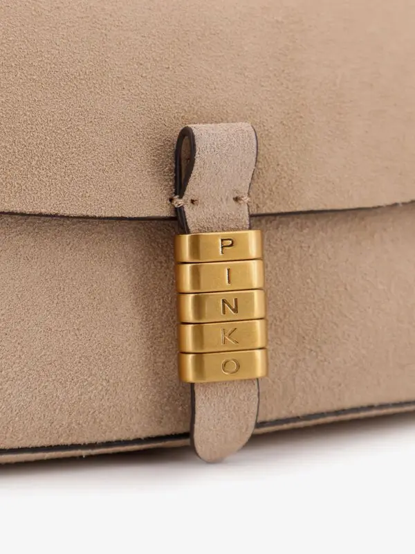 Pinko Saddle Flat Shoulder Bag