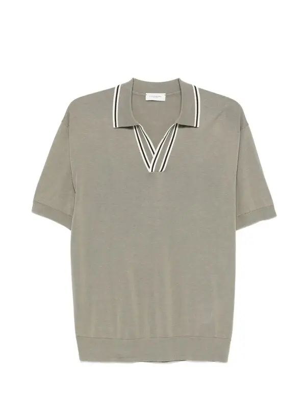 PAOLO PECORA V-neck Polo Shirt