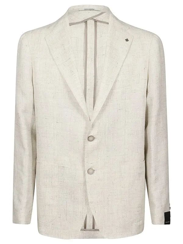 Tagliatore Linen And Wool Blazer - Grey