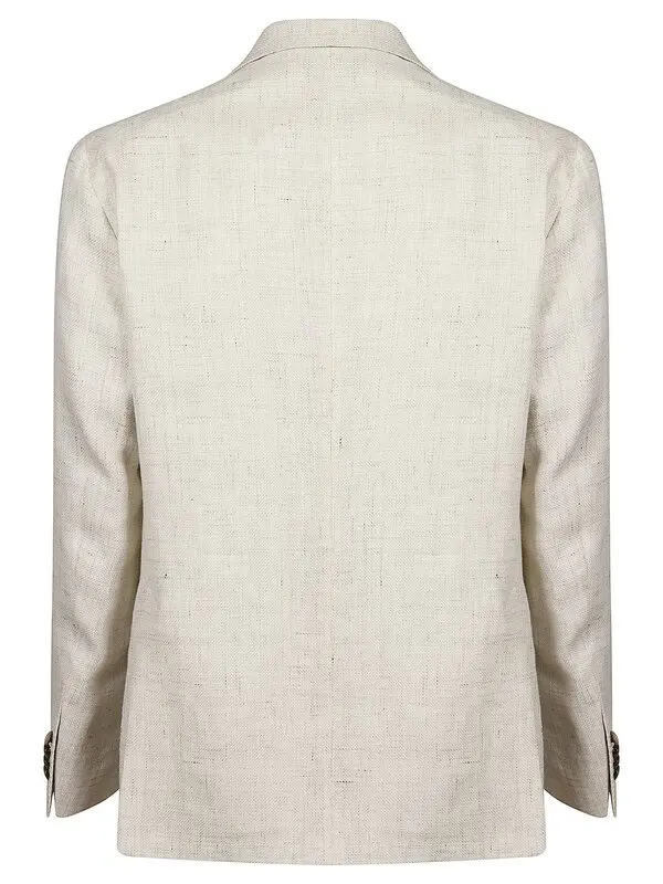 Tagliatore Linen And Wool Blazer - Grey
