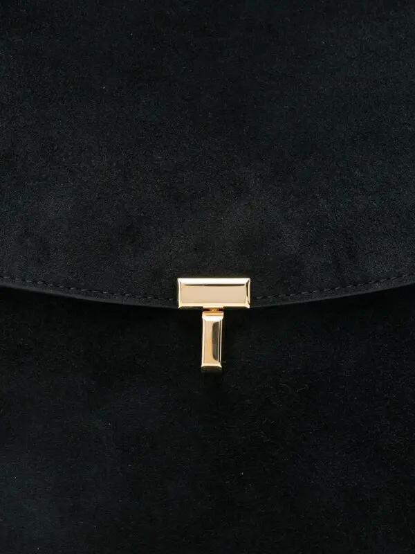 TOTEME T-lock Suede Leather Tote Bag