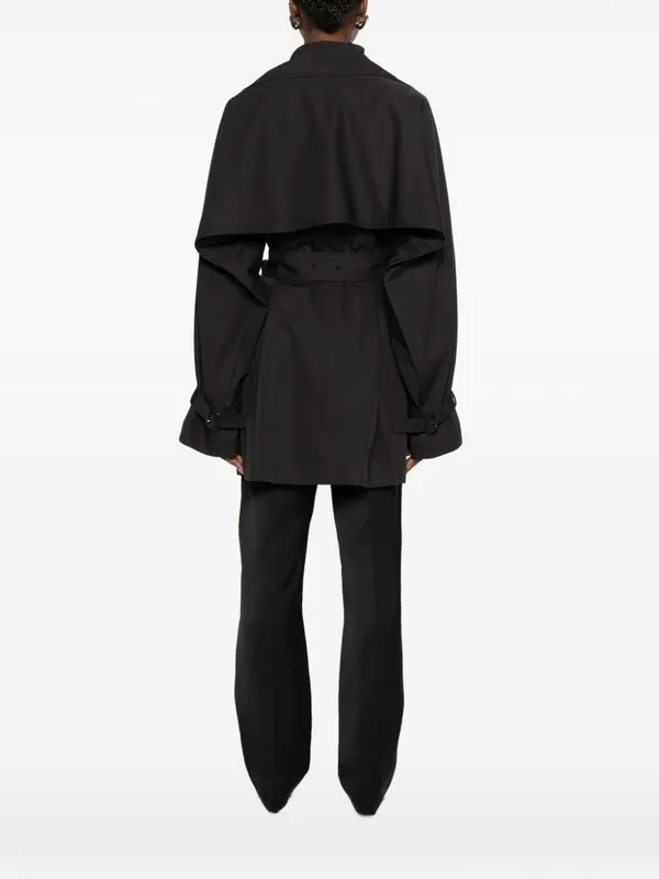 TOTEME Cotton Trench Coat - Black