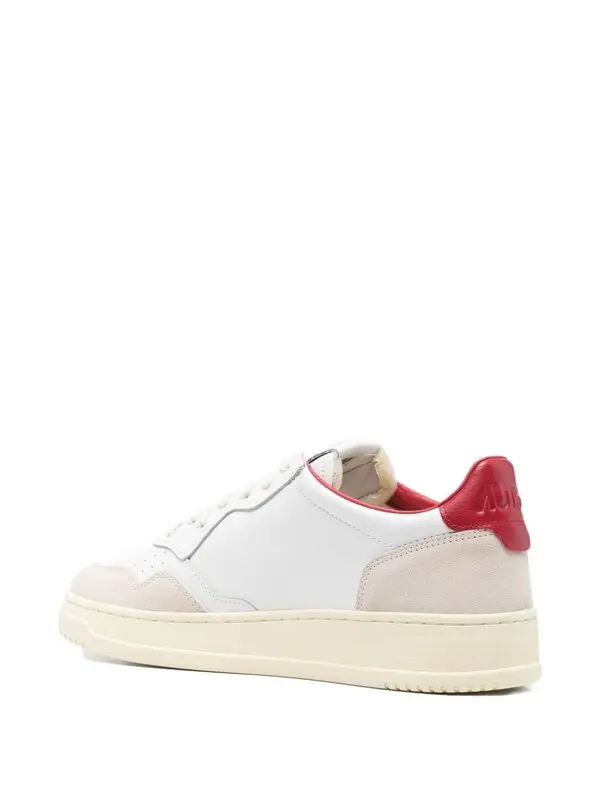 AUTRY Medialist Low Leather Sneakers - Red