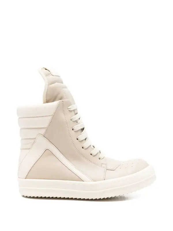 Rick Owens Geobasket Sneakers - Beige