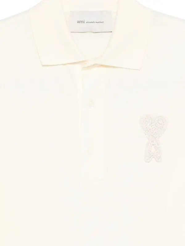 AMI Paris De Couer Cotton Polo Shirt