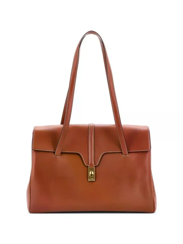 Celine Soft 16 Bag Smooth Calfskin Large Shoulder Bag - Brown