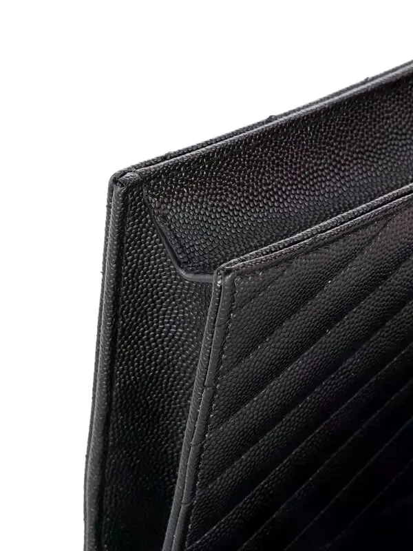 Saint Laurent Monogram Wallet On Chain - Black
