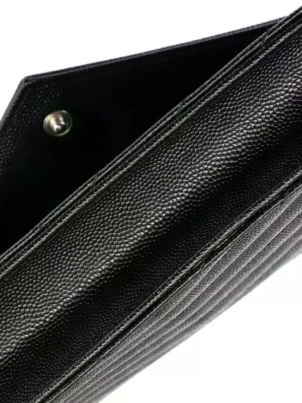 Saint Laurent Monogram Wallet On Chain - Black