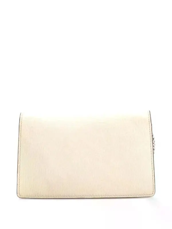 Gucci Dionysus Leather Super Mini Clutch Bag - Neutrals