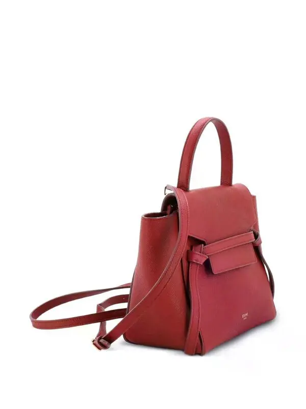 Celine Belt Bag Textured Leather Nano - Red