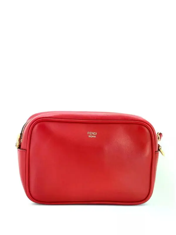 Fendi Camera Bag Zucca Embossed Leather Small Crossbody Bag