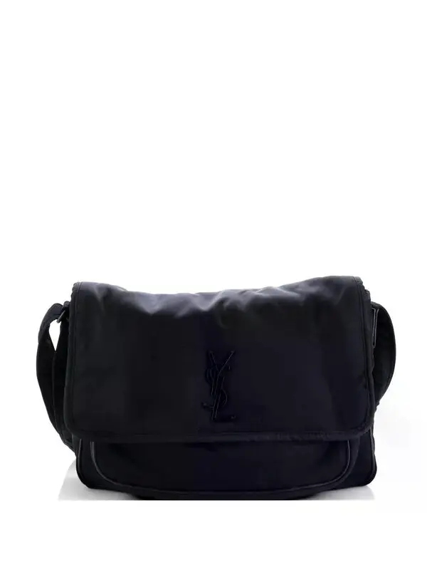 Saint Laurent Niki Messenger Bag Nylon Crossbody Bag - Black