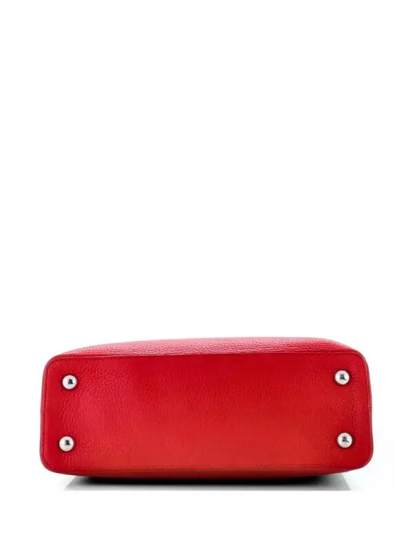 LOUIS VUITTON Capucines Mm Leather Satchel - Red