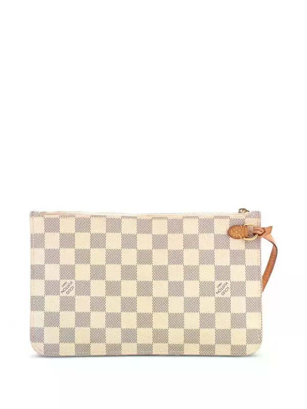 LOUIS VUITTON Neverfull Pochette Damier Large Pouch