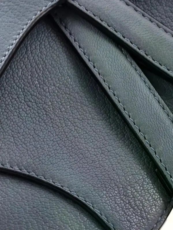 Dior Saddle Handbag Leather Micro Satchel - Blue