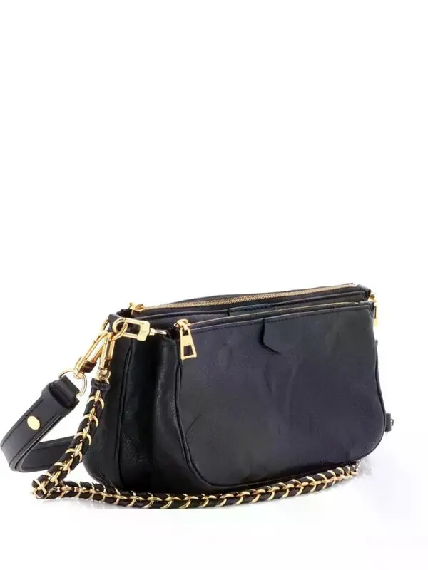 LOUIS VUITTON Multi Pochette Accessoires Monogram Empreinte Giant Crossbody Bag - Black