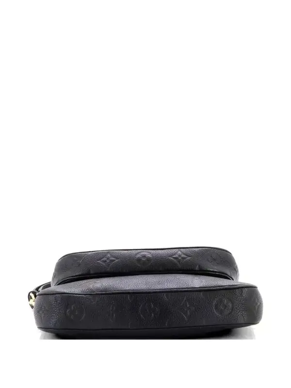 LOUIS VUITTON Multi Pochette Accessoires Monogram Empreinte Giant Crossbody Bag - Black