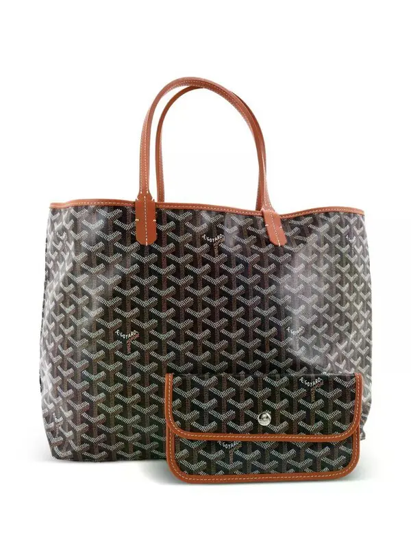 Goyard Saint Louis Coated Canvas Pm Tote Bag - Brown