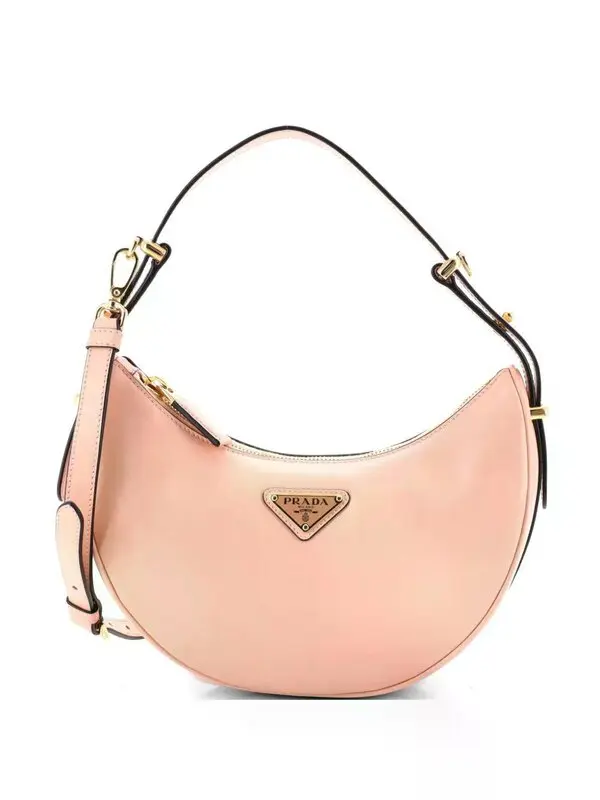 Prada Arque Half Moon Small Hobo Bag - Pink