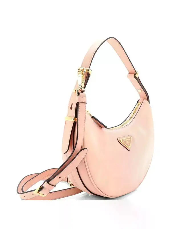 Prada Arque Half Moon Small Hobo Bag - Pink