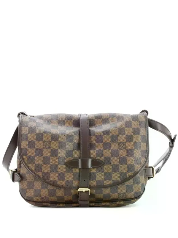 LOUIS VUITTON Saumur Handbag Damier 30 Crossbody Bag