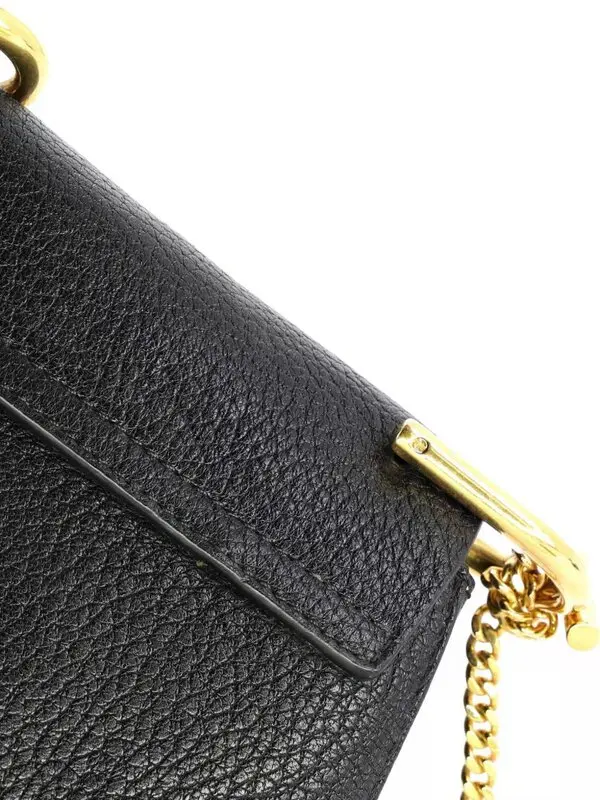 Chloé Drew Leather Mini Crossbody Bag - Black