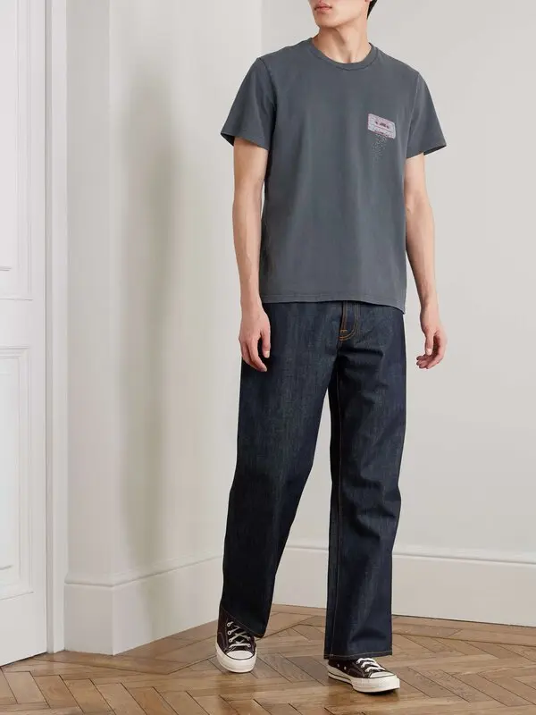 Nudie Jeans Loud Larry Wide-leg Organic Jeans
