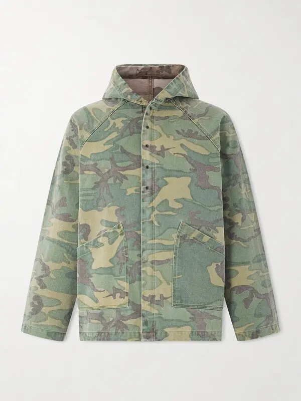 Needles Reversible Camouflage-print Hooded Jacket - Green