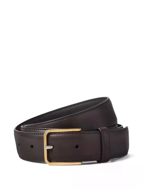 Zegna Leather Belt - Brown