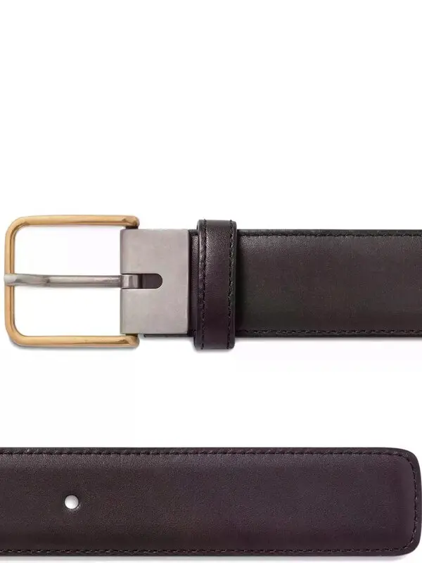 Zegna Leather Belt - Brown