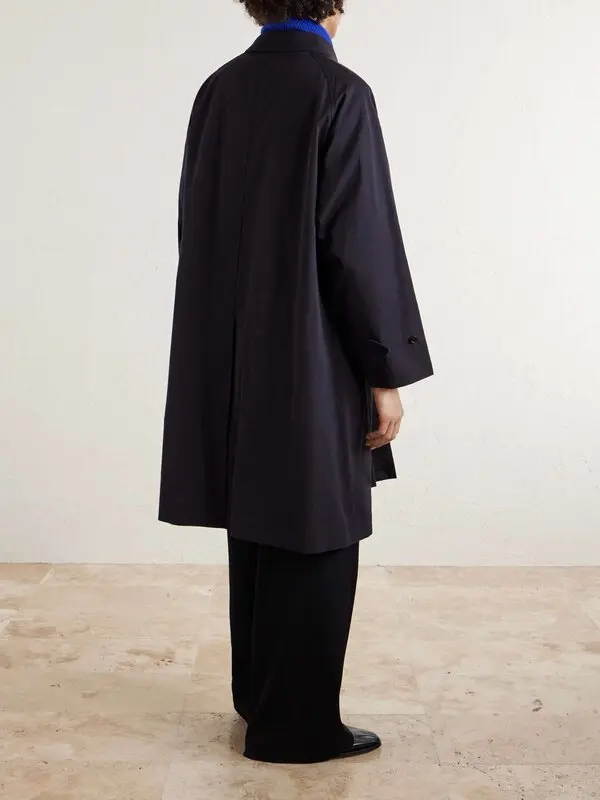 KAPTAIN SUNSHINE Walker Cotton-gabardine Coat - Navy