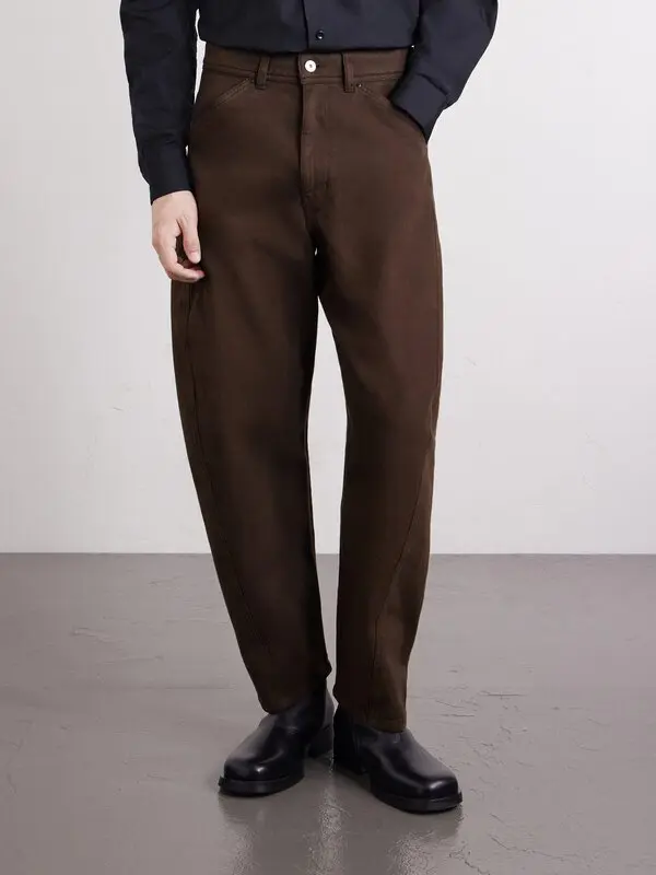 LEMAIRE Tapered Cotton-twill Trousers