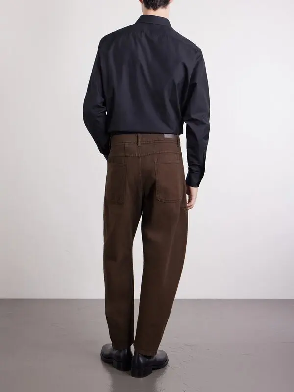 LEMAIRE Tapered Cotton-twill Trousers