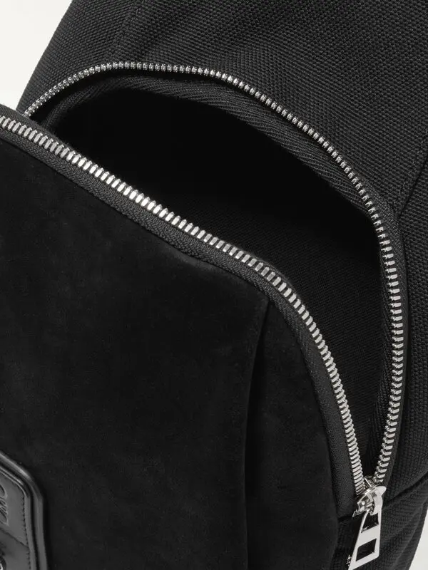 Loewe Flex Sling Canvas Bag - Black